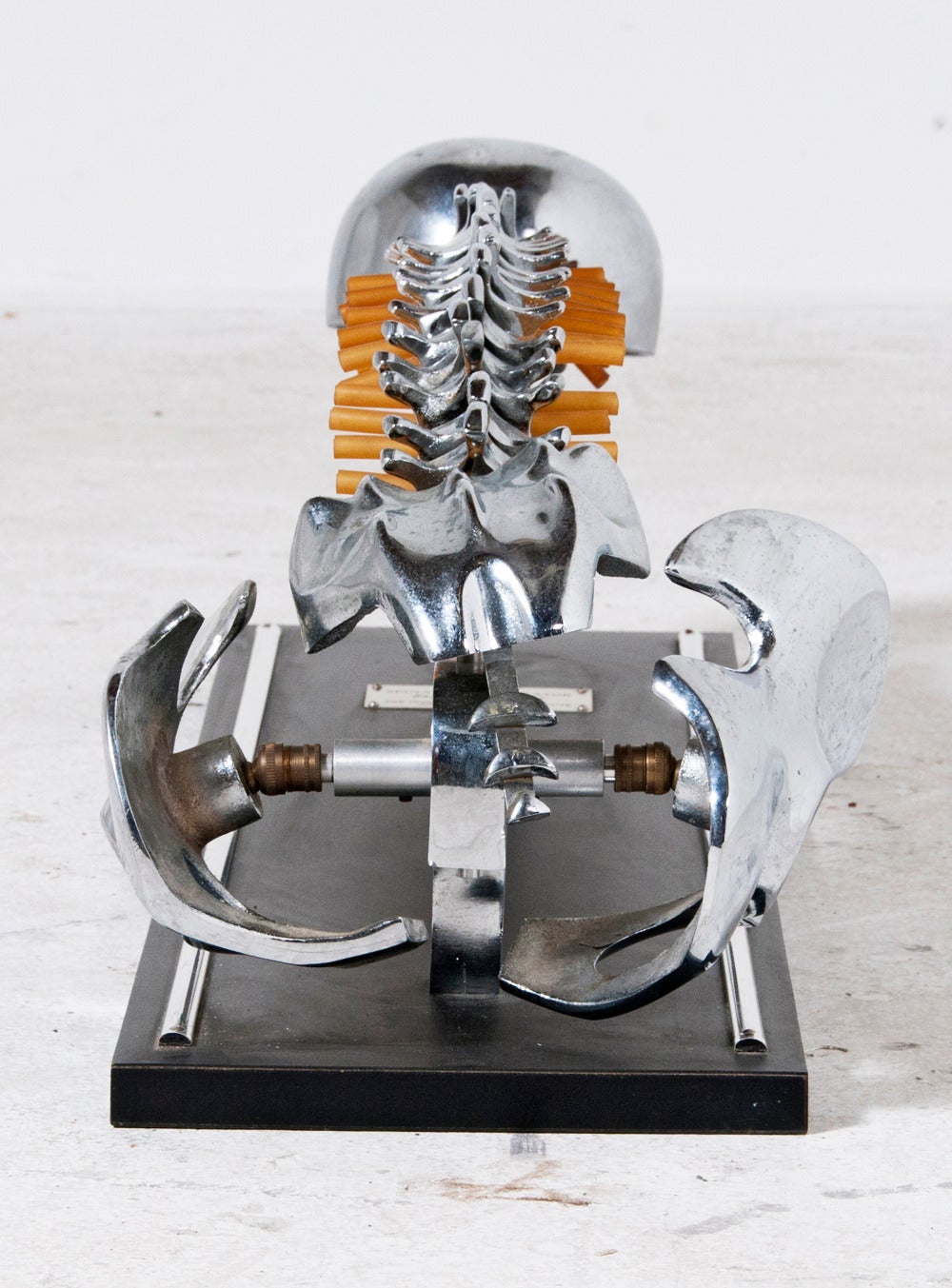 Doctor's Articulated Steel Model of a Lifesize Human Spine, circa 1950 ...