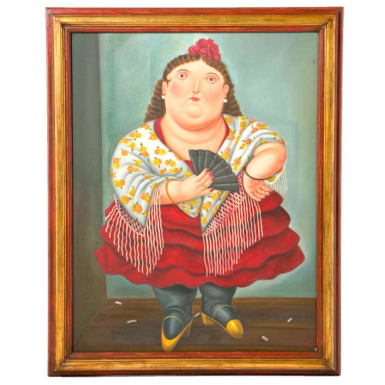 Portrait of a Dancer after Botero at 1stDibs