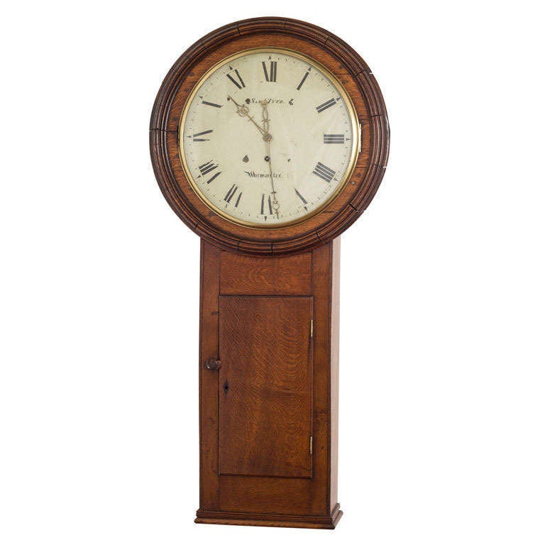 Georgian Oak Tavern Clock at 1stDibs