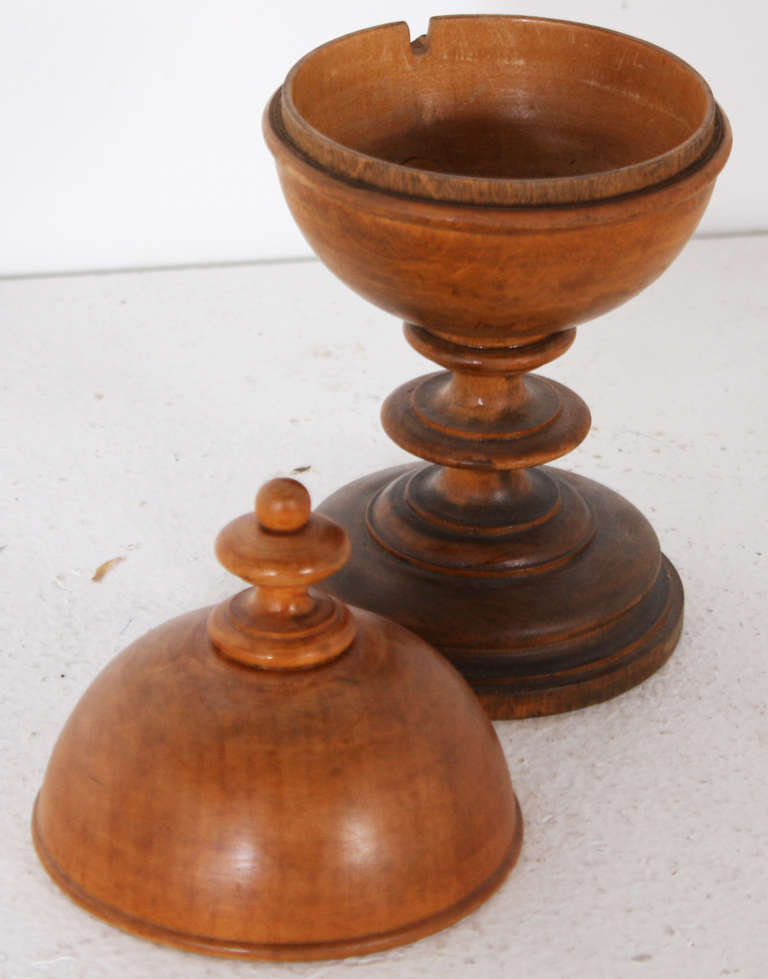 Treen Boxwood String Holder at 1stDibs