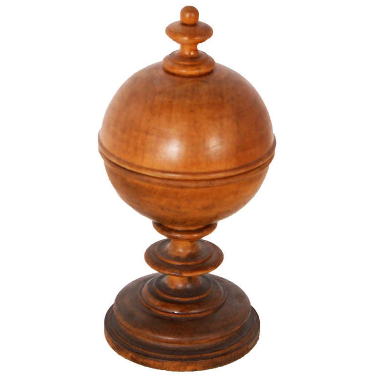 Treen Boxwood String Holder at 1stDibs