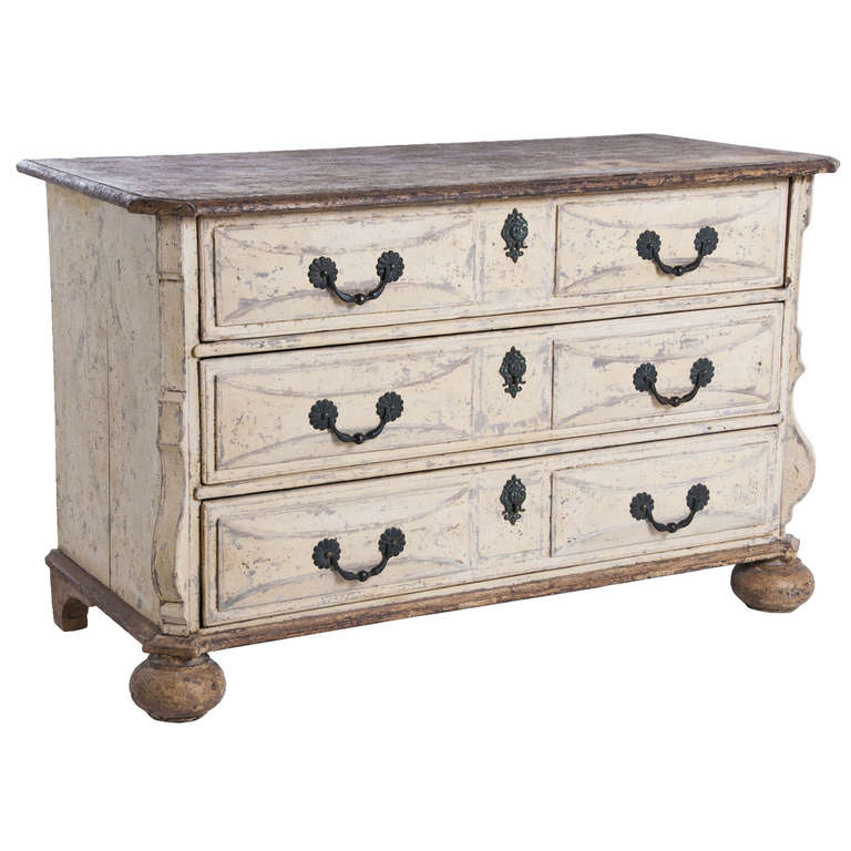 Northern European Painted Chest or Commode Circa 1780 at 1stDibs