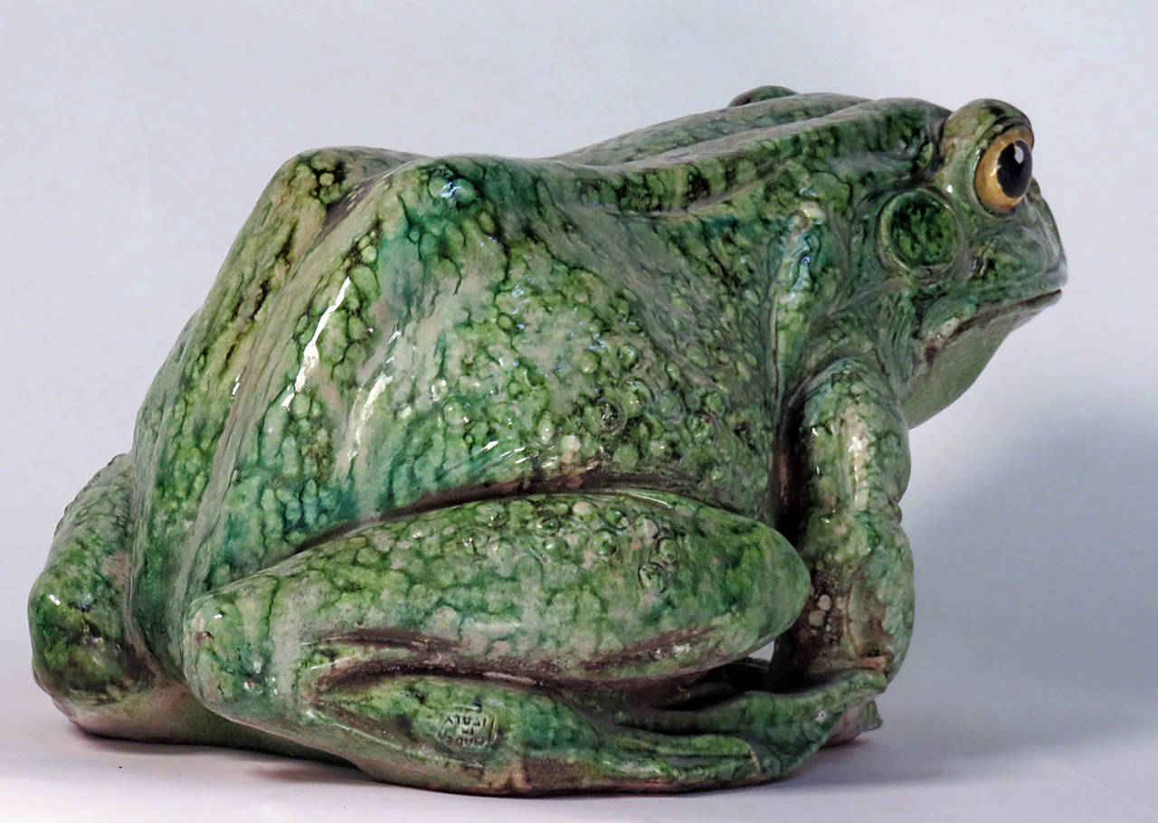 Vintage Italian Ceramic Frog at 1stdibs