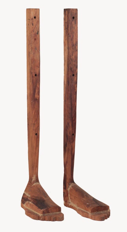 Giant Wooden Stilts at 1stDibs