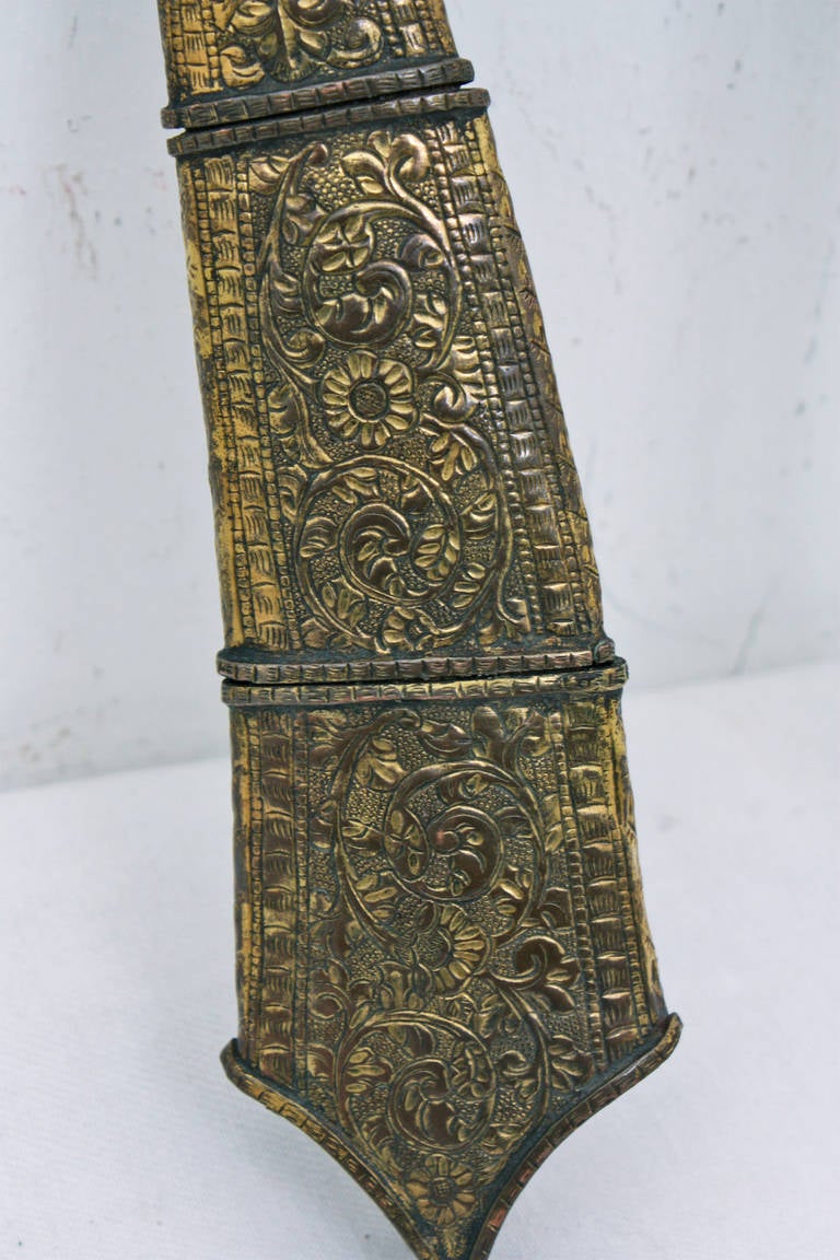 Chilanum Dagger India, gilt bronze circa 1800 at 1stDibs