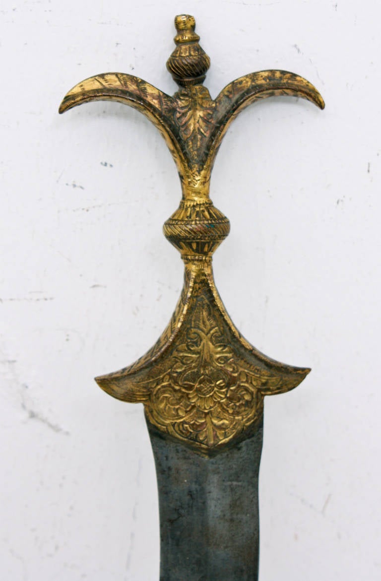 Chilanum Dagger India, gilt bronze circa 1800 at 1stDibs