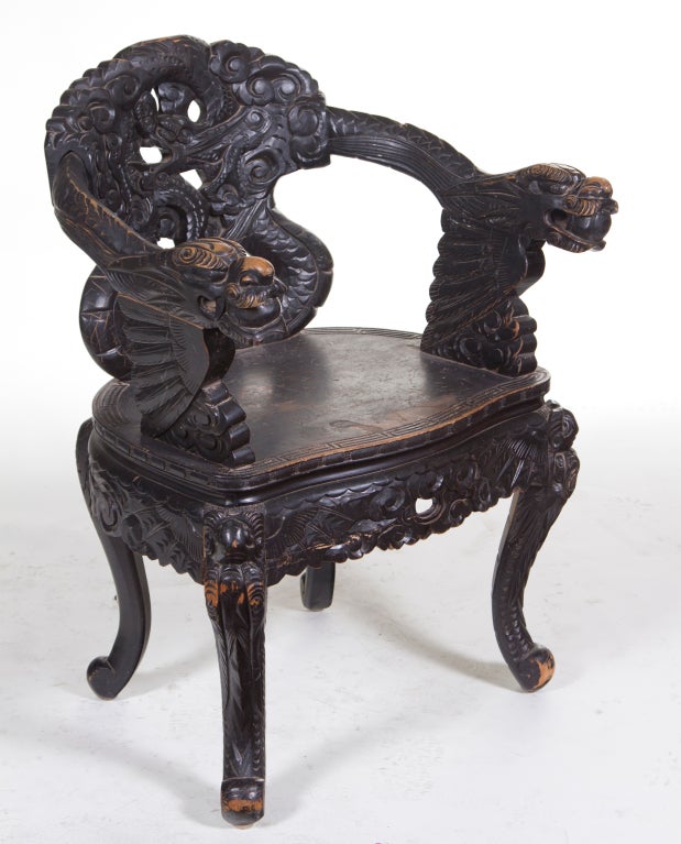 Fantastic Dragon Chair at 1stDibs | chinese dragon chair