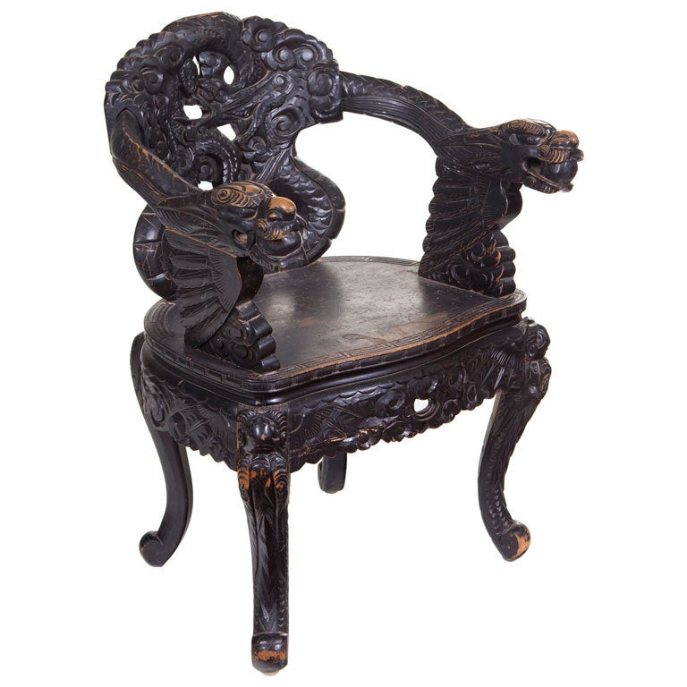 Fantastic Dragon Chair at 1stDibs | chinese dragon chair