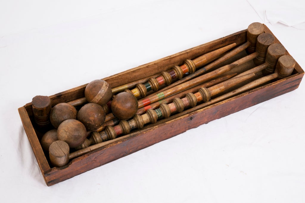 Antique Croquet Set at 1stDibs
