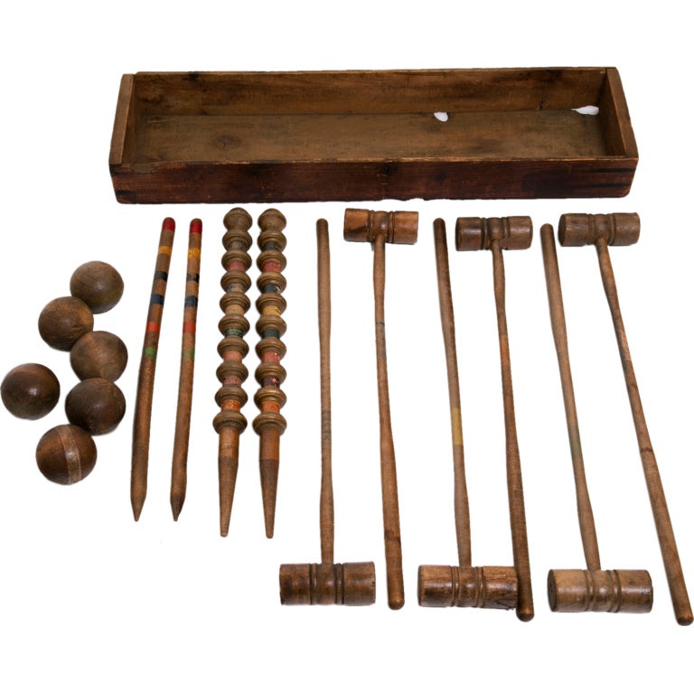 Antique Croquet Set at 1stDibs