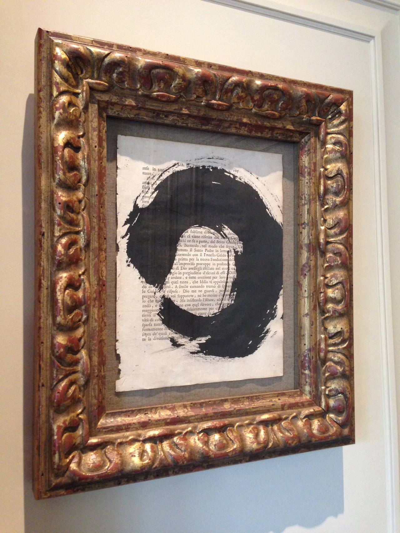 John Mayberry Painting in Custom Frame - "Circle" For Sale at 1stDibs ...