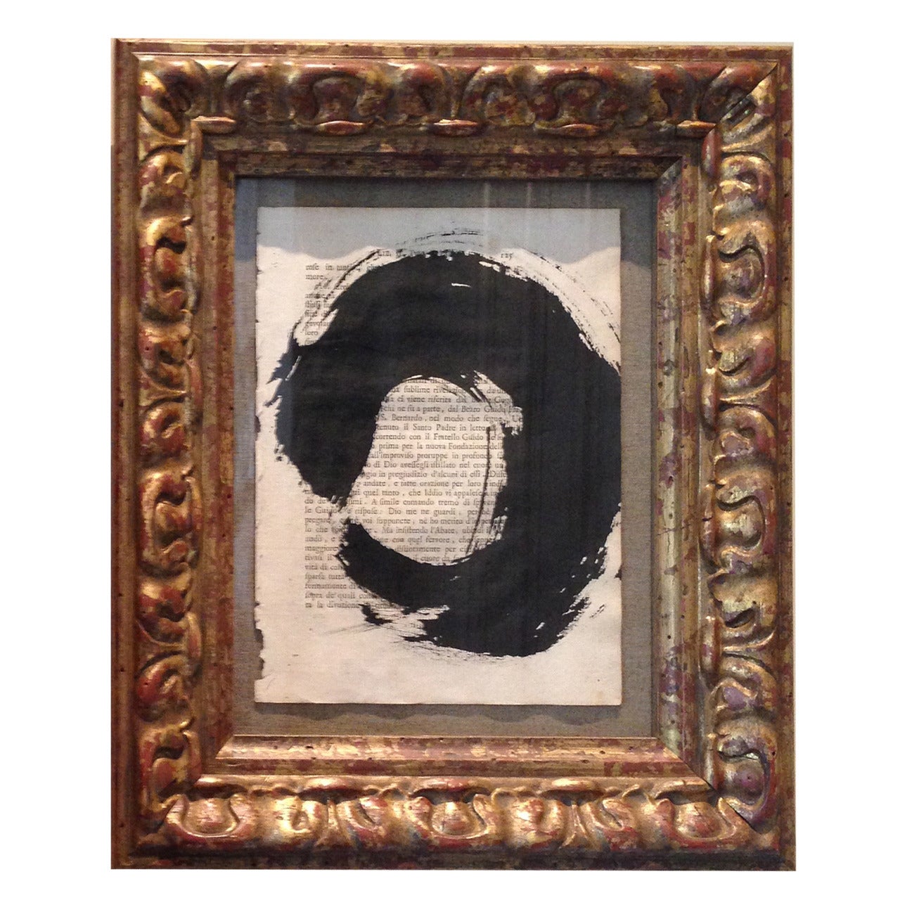 John Mayberry Painting in Custom Frame - "Circle" For Sale at 1stDibs ...