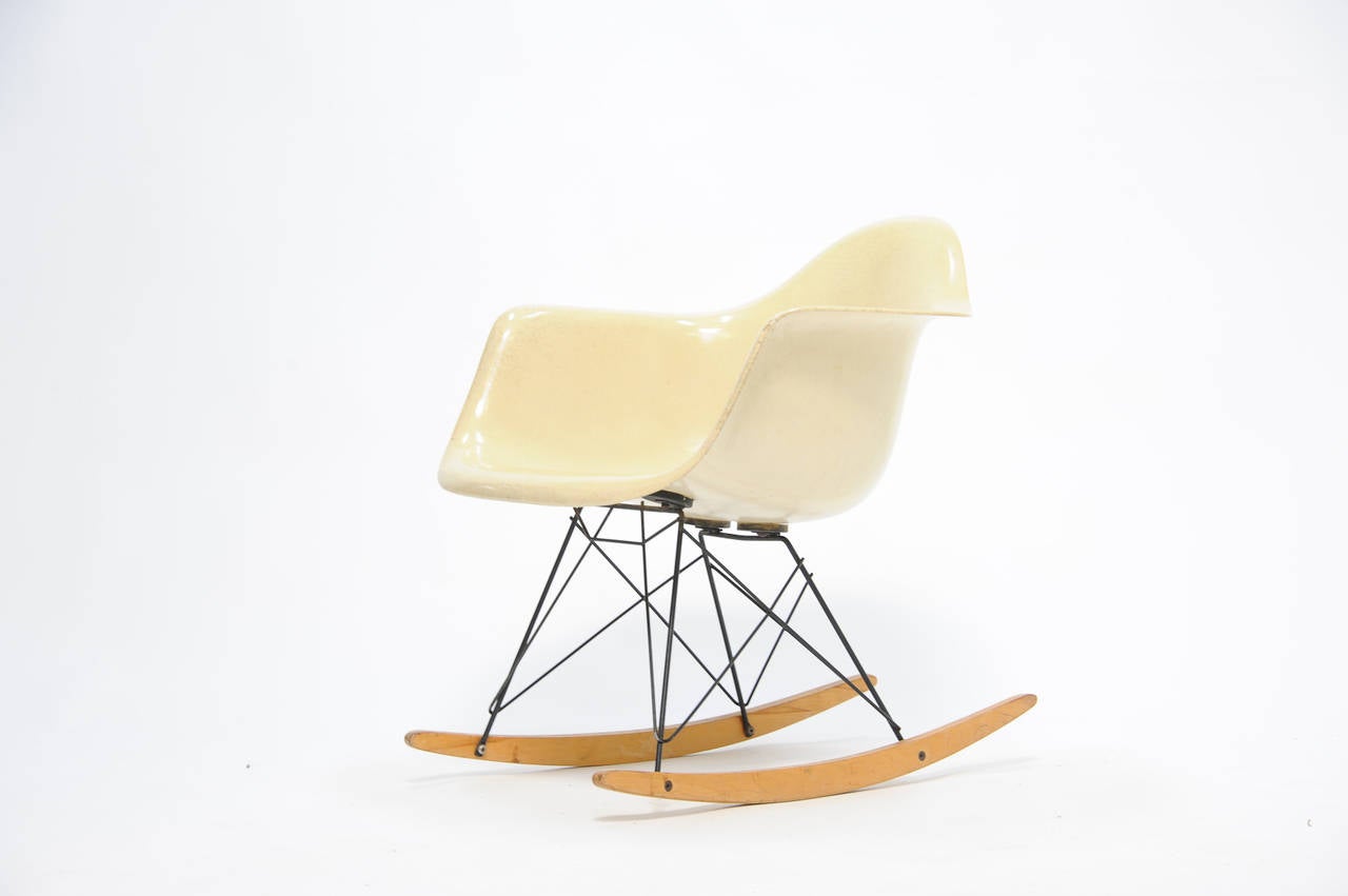 Early Production Eames Rar Rocker for Herman Miller at 1stDibs