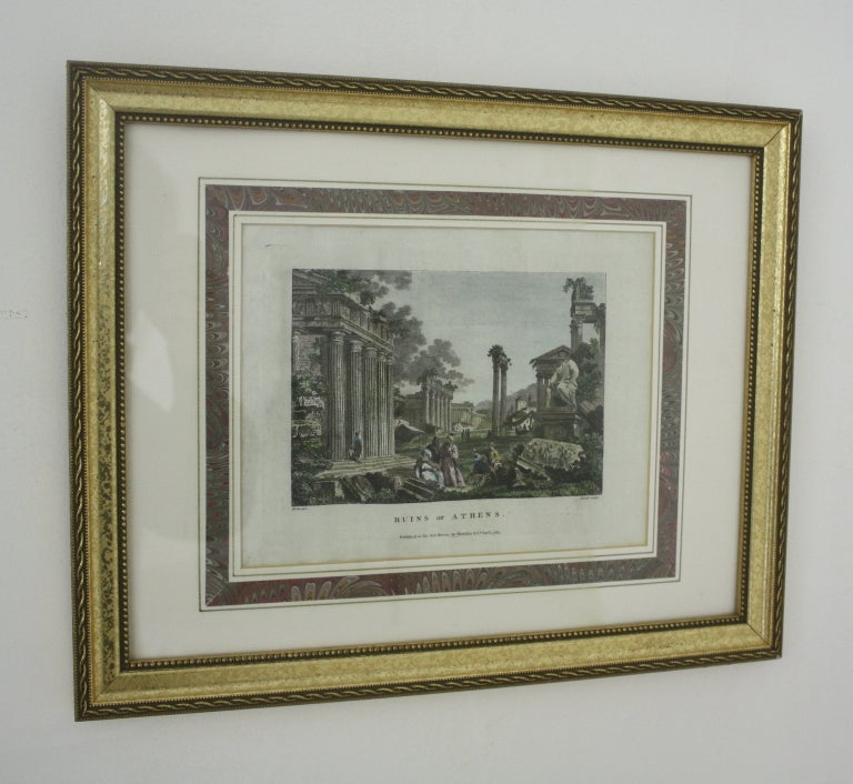 Four English Historical Prints, Framed, circa 1782 For Sale at 1stDibs