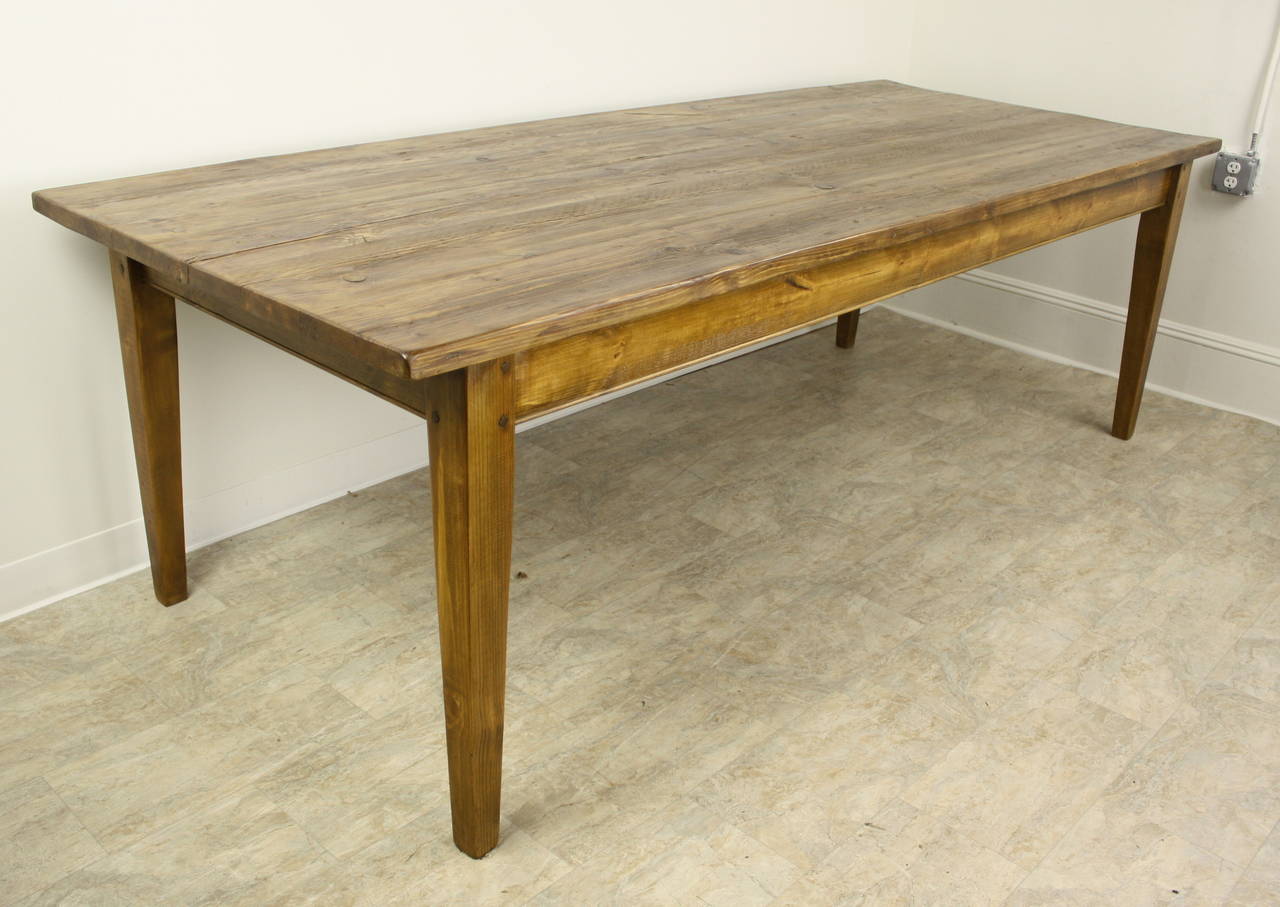 Custom-Made English 8' Pine Farm Table at 1stDibs | pine farm tables