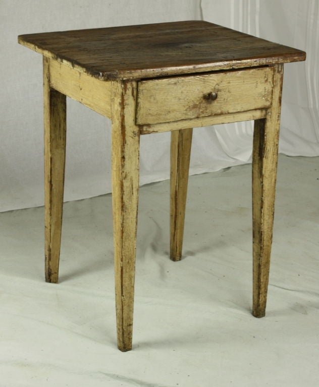 Charming Small Antique French Painted Side Table at 1stDibs