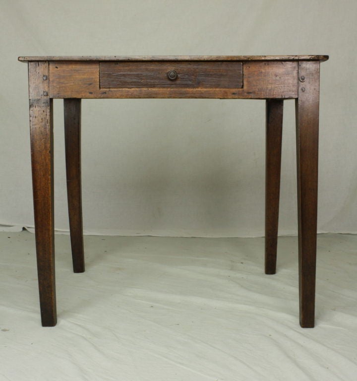 Antique French Walnut Side Table at 1stDibs
