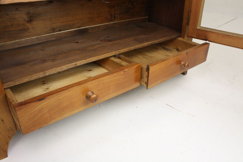 Antique French Cherry Display Cabinet at 1stDibs