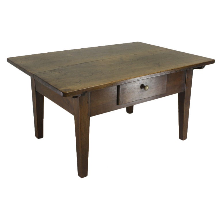 Small French Antique Fruitwood Coffee Table at 1stDibs