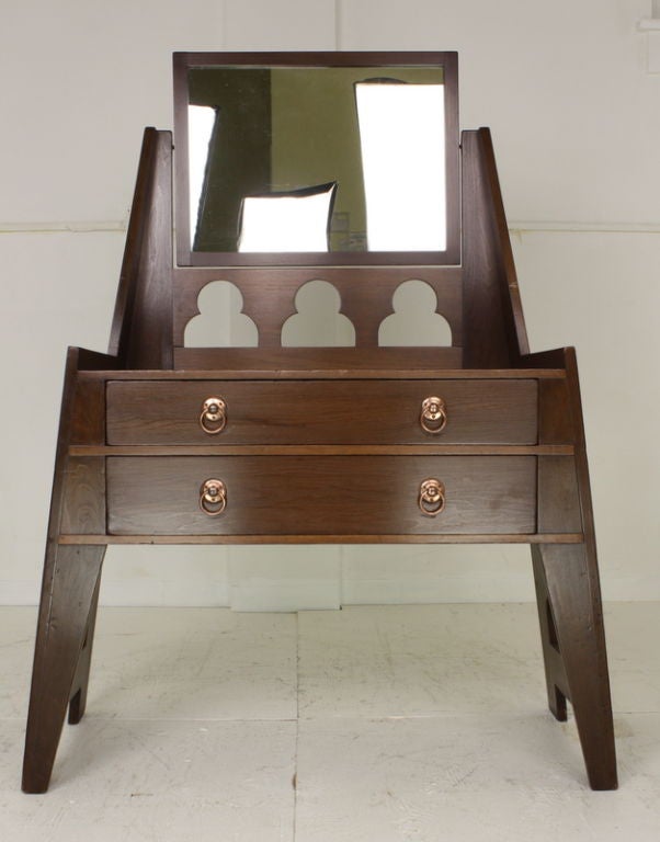 Liberty of London Arts and Crafts Walnut Dressing Table at 1stDibs