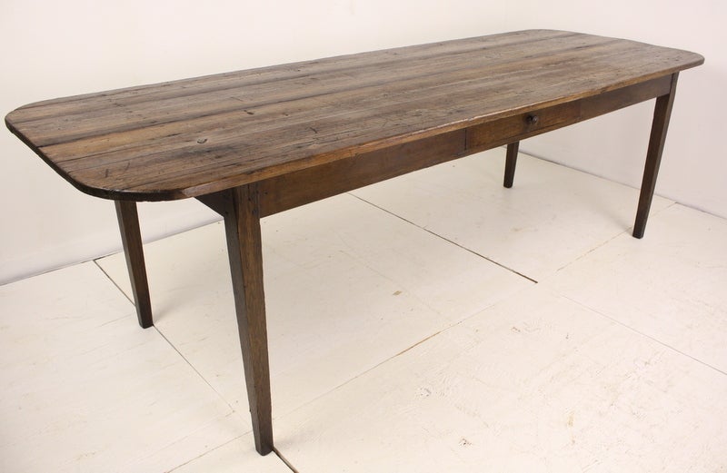 Large Antique French Country Pine Farm Table at 1stdibs