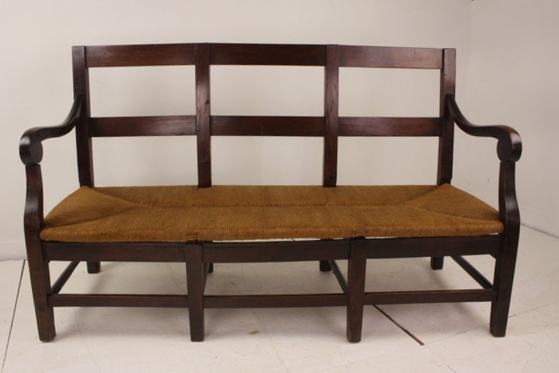 Antique French Cherry Country Sofa at 1stDibs