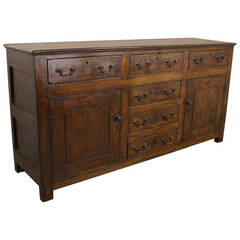 Antique Welsh Oak Long Buffet at 1stDibs