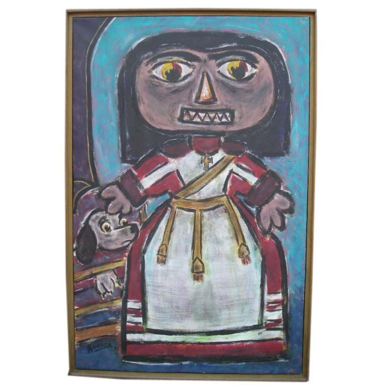 Large Oil on Canvas Signed by Venezuelan artist Arturo Correa at 1stDibs