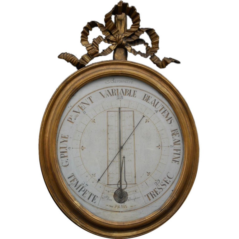 Handsome Period French Barometer at 1stDibs