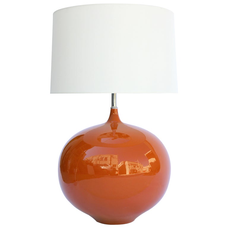Large 70's Ceramic Lamp at 1stDibs
