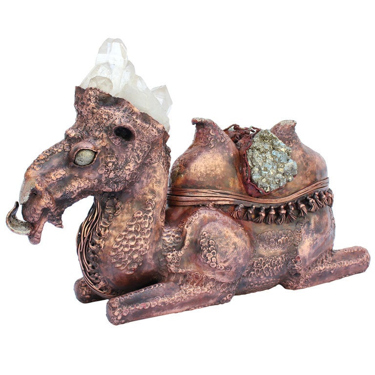 Hand Wrought Copper Camel Box by Onik Agaronyan at 1stDibs