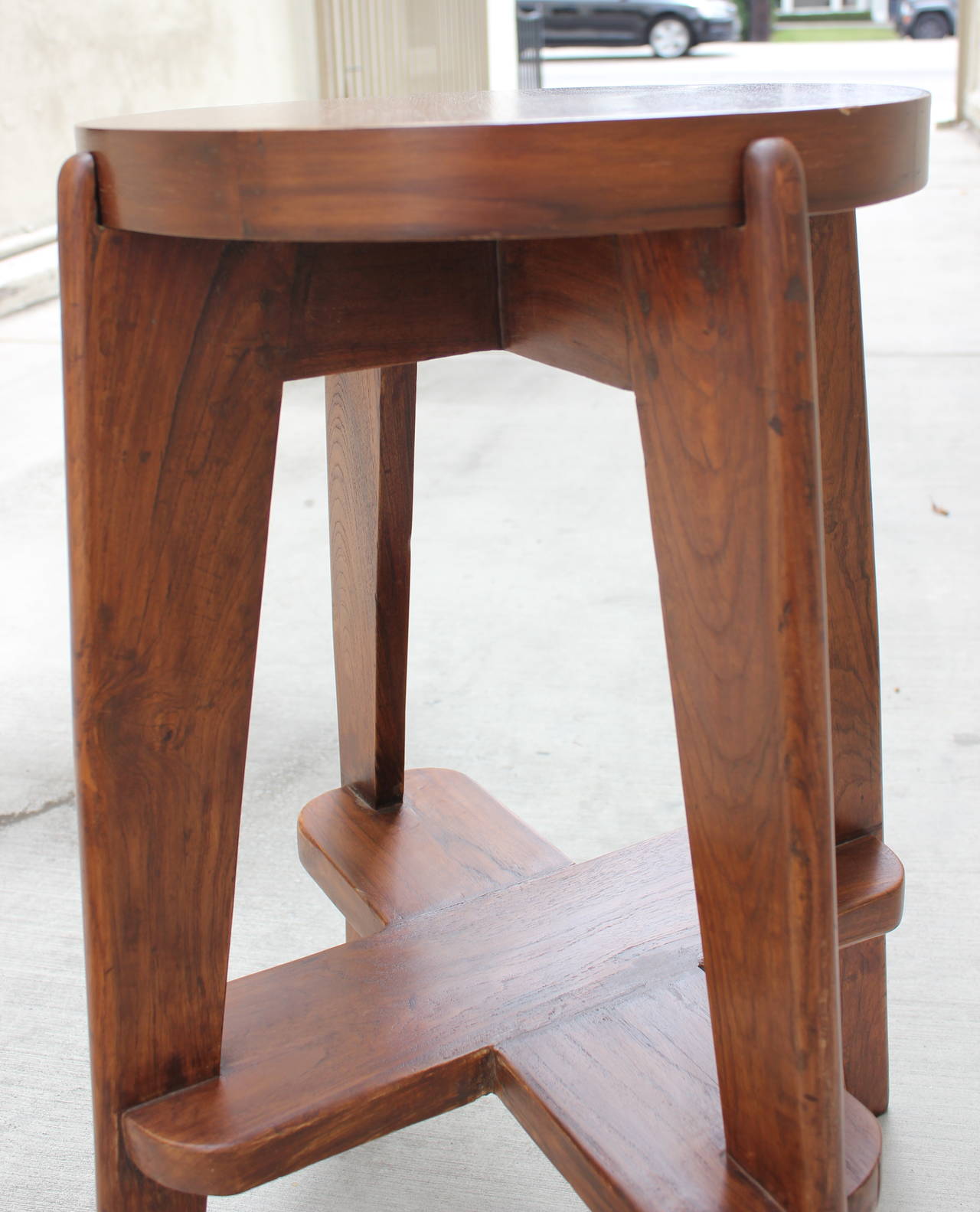 Pierre Jeanneret Stool from Chandigarh Administration Building at 1stDibs