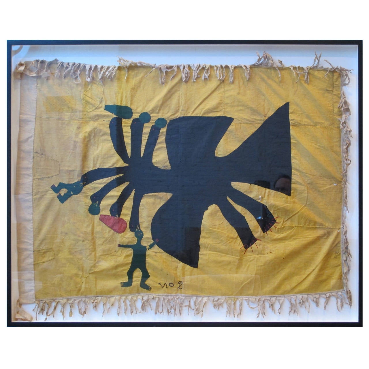 Framed Vintage Asafo Flag at 1stDibs