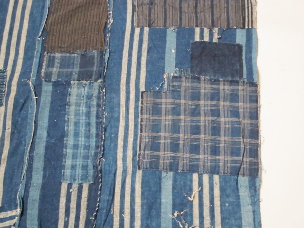 Antique Japanese Indigo Patchwork Panel at 1stDibs