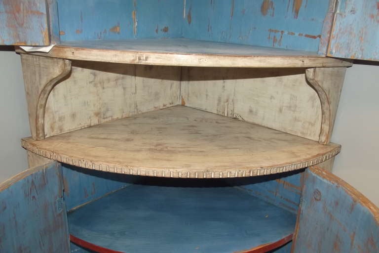 Swedish Corner Cupboard at 1stDibs