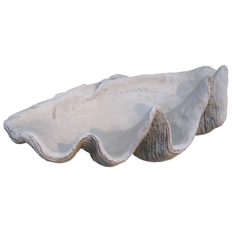 Giant Faux Clam Shell at 1stDibs