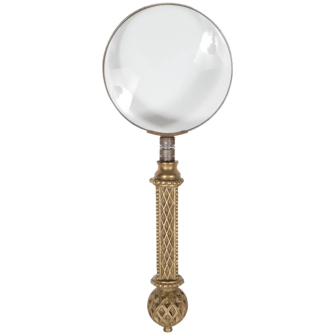 Antique Belle Époque Gilt Magnifying Glass at 1stDibs