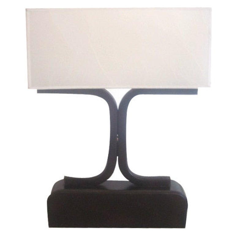 Leather Table Lamp by Hermes at 1stDibs
