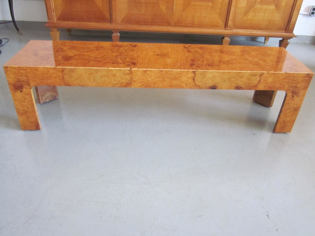 Sober Mid-Century Bench / Cocktail Table at 1stDibs