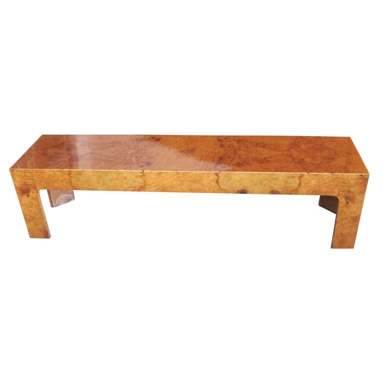 Sober Mid-Century Bench / Cocktail Table at 1stDibs