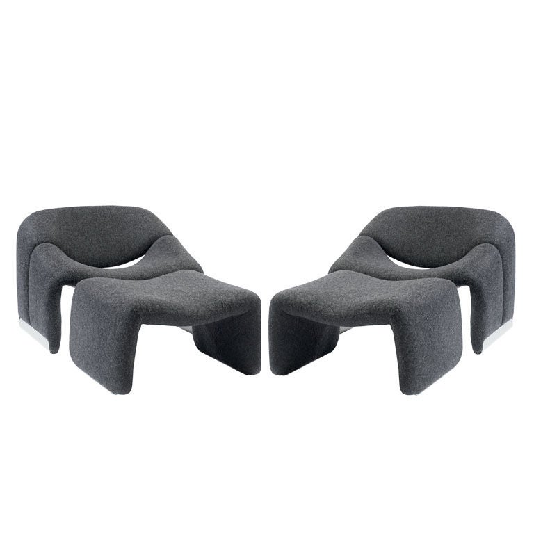 Pierre Paulin - F598, Pair at 1stDibs