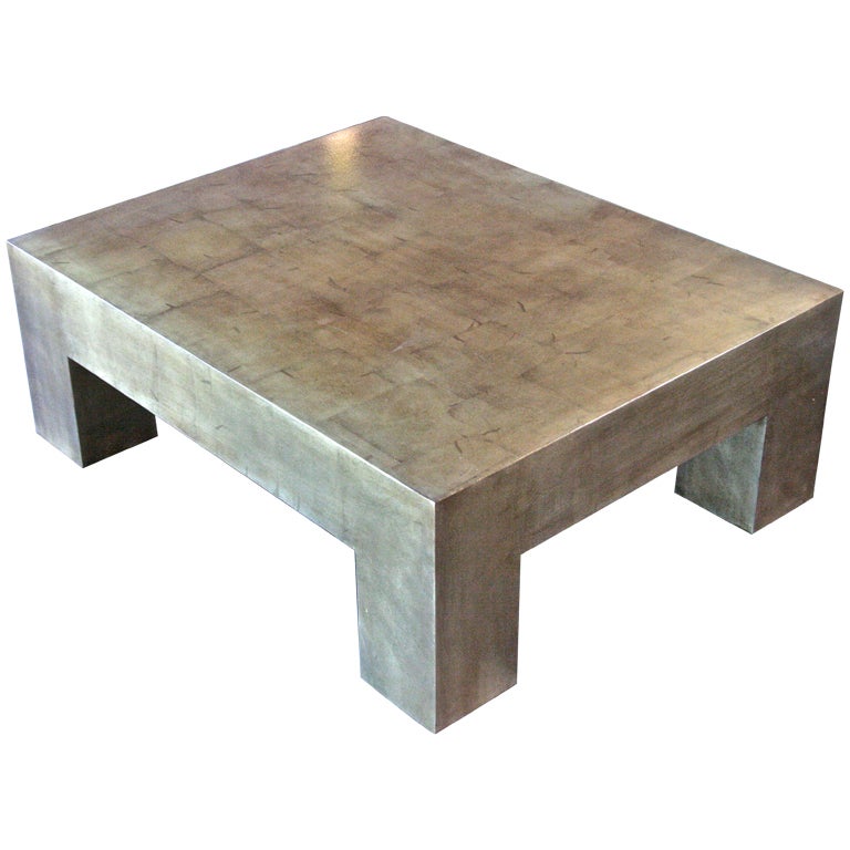 Italian Gold Leaf Coffee Table at 1stDibs