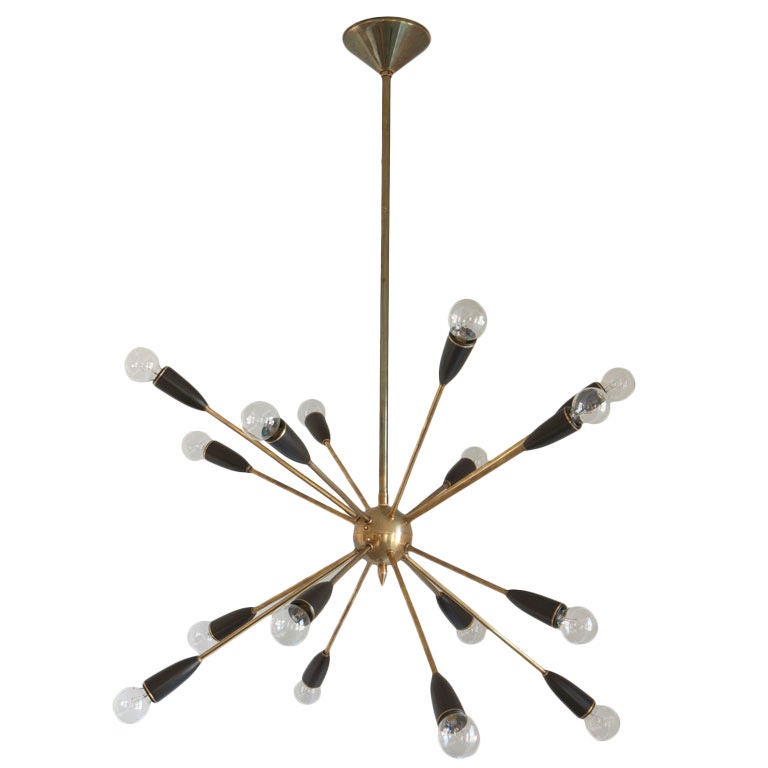 Italian Multi Arm Ceiling Lamp at 1stDibs