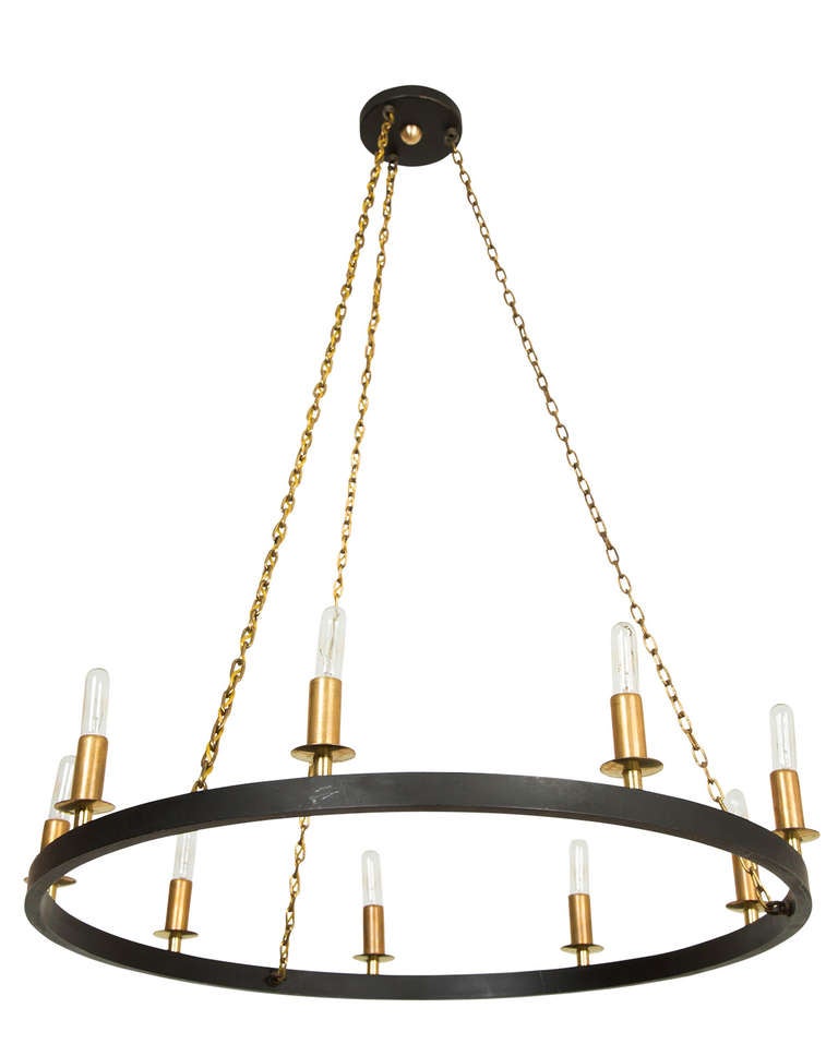 Lightolier Ring Chandelier at 1stDibs