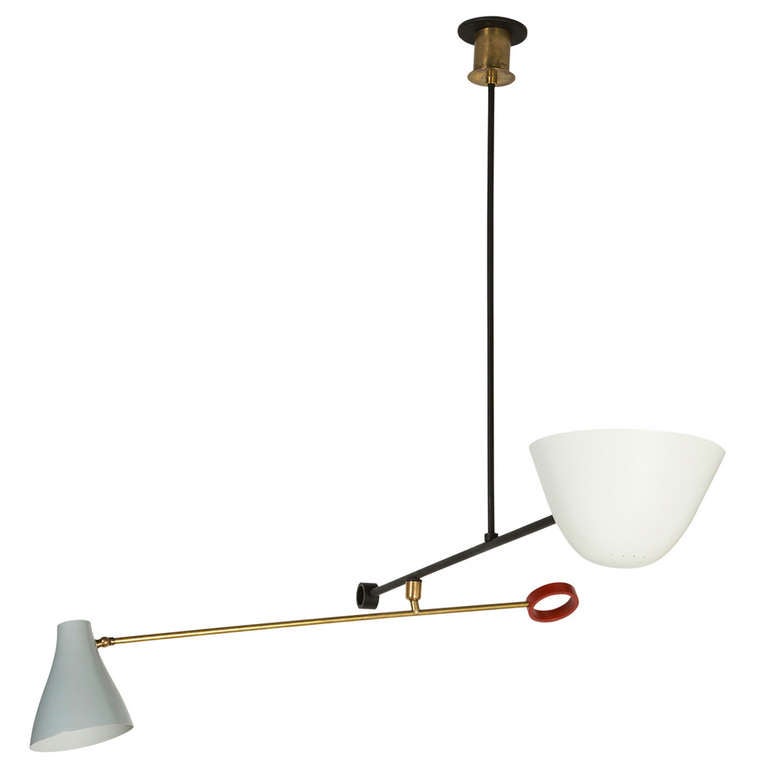 Italian Counterbalance Ceiling Light at 1stDibs