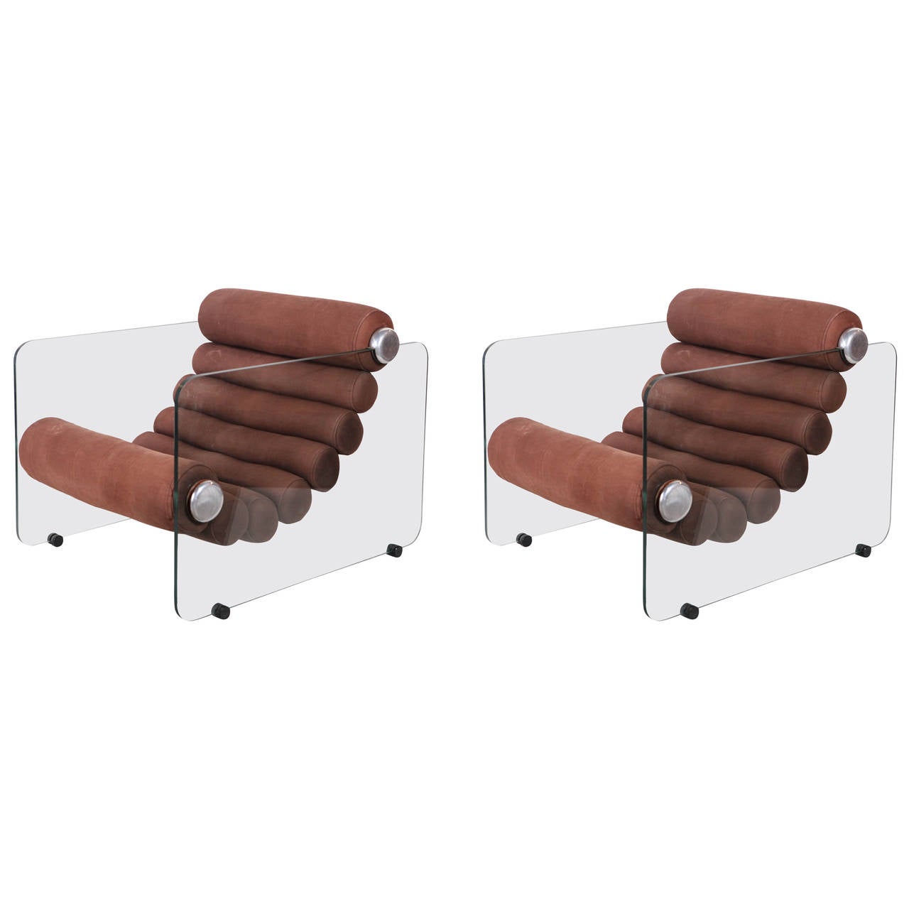 Pair of Fabio Lenci Hyaline Chairs at 1stDibs