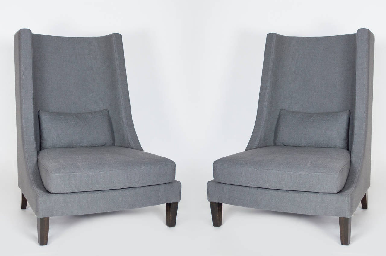 Pair of Wing Back Chair at 1stDibs