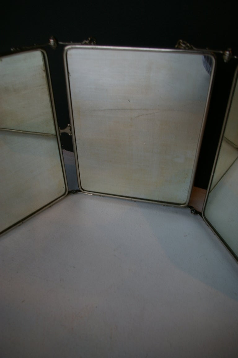 Turn of the century Tri-fold Mirror at 1stDibs | tri fold mirror