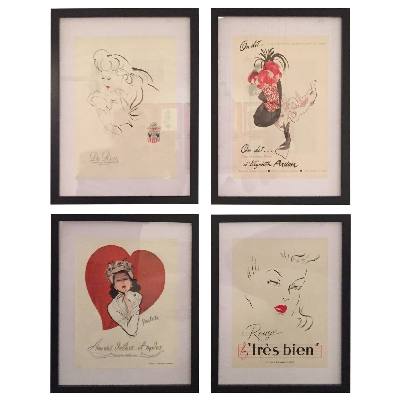 set-of-four-1930s-advertisement-prints-for-sale-at-1stdibs
