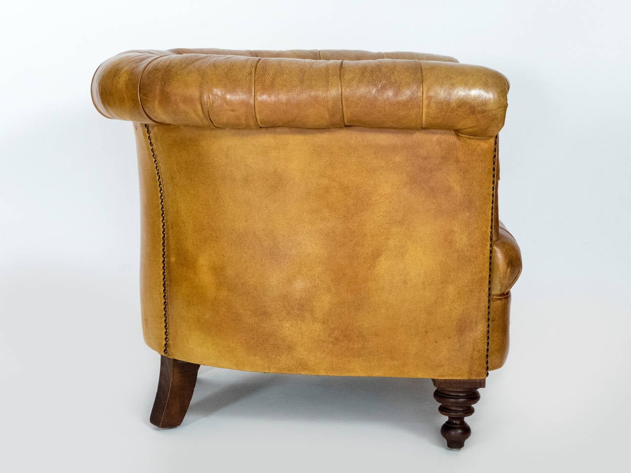 Leather Chesterfield Armchair at 1stDibs | chesterfield armchair leather